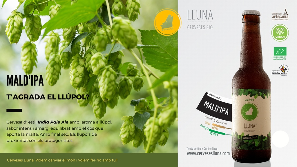 Mald'Ipa Bio | Cerveses Lluna